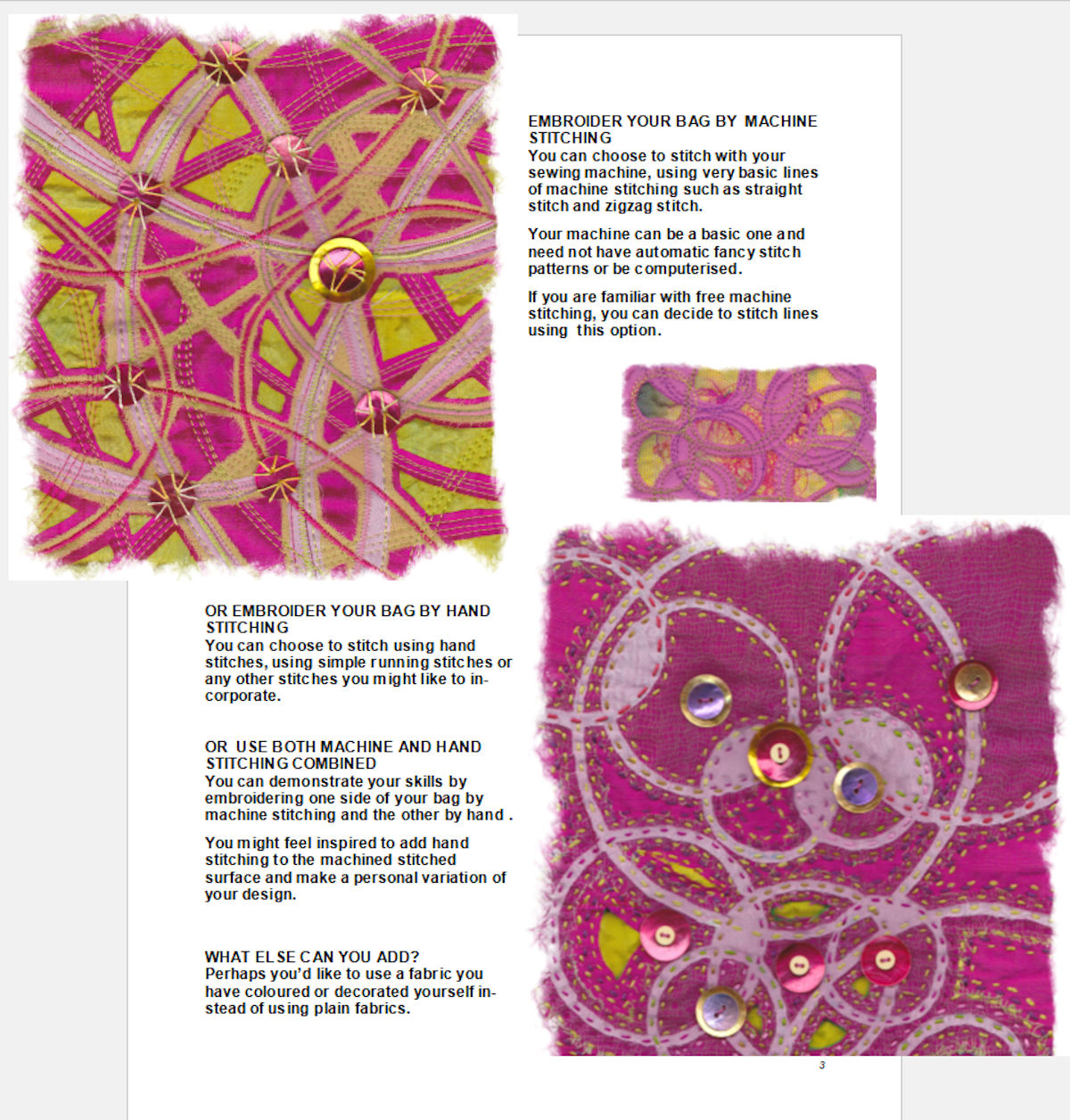 Download a stitch project - Siân Martin Textile Artist